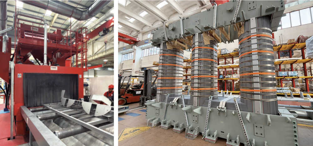 OMSG shot blasting machines for magnetic cores: cover story on ipcm