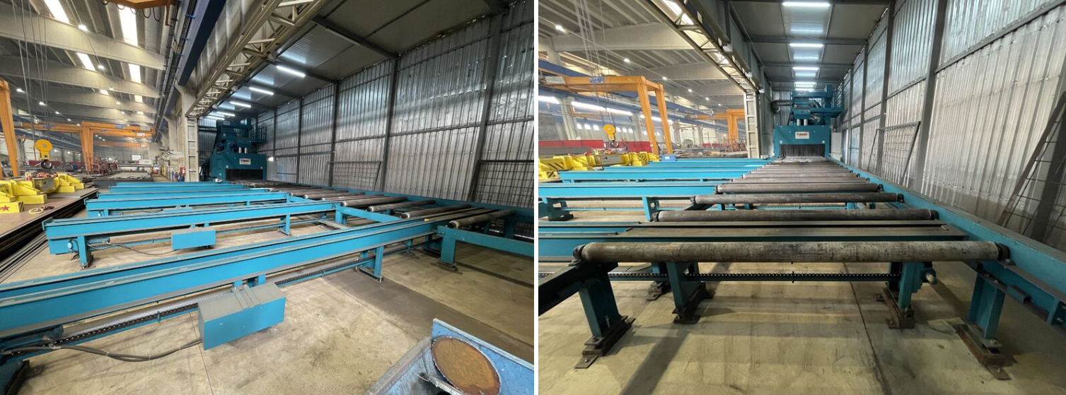 Lauco Roller conveyor shotblast machines