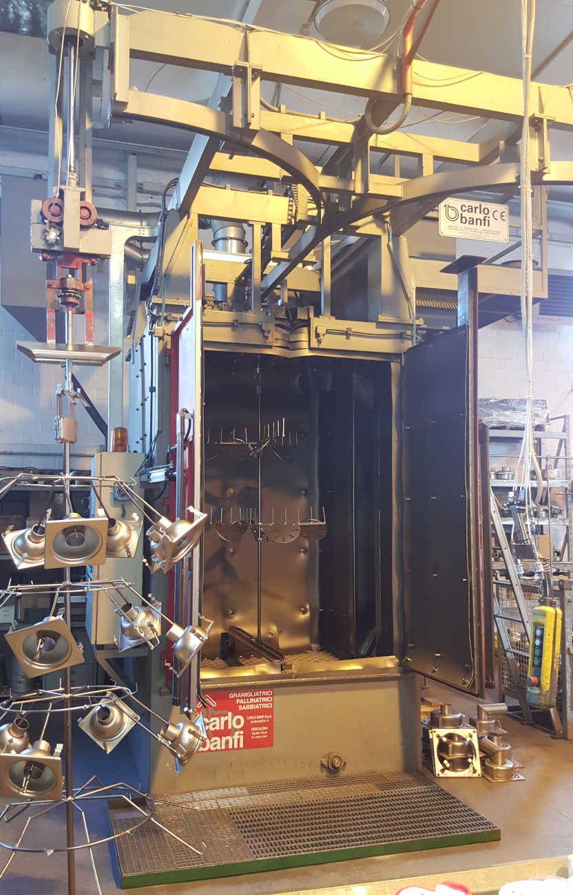 Shot blasting, shot peening machines. Warranty second hand OMSG